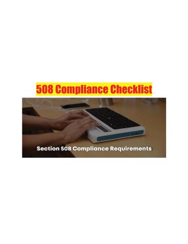 PPT – 508 Compliance Checklist PowerPoint presentation | free to ...