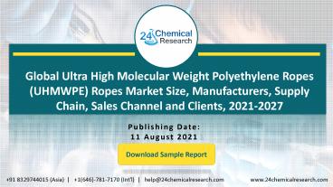 PPT – Learn more about Ultra High Molecular Weight Polyethylene Ropes ...