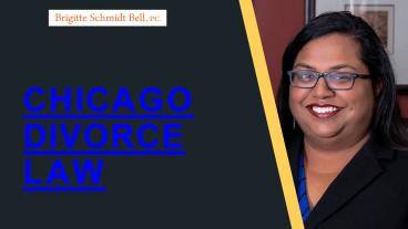 Chicago Divorce Law - Brigitte Schmidt Bell presentation | free to download