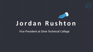 Jordan Rushton - Utah Technical Colleges - Dynamic Professional ...