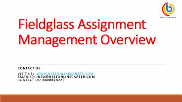 SAP Fieldglass Training | SAP Fieldglass Overview PPT presentation | free to download