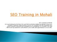 PPT – Top List Company Providing Php Industrial Training in Chandigarh or Mohali PowerPoint ...