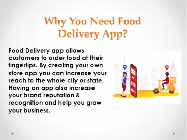 Food Delivery App Development - Intellisense Technology presentation ...