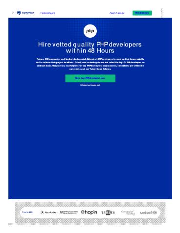 PPT – Hire PHP Developers from Most Trusted Software Development ...