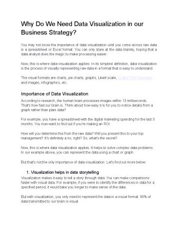 Why Do We Need Data Visualization in our Business Strategy ...