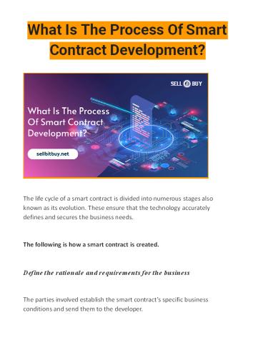 What Is The Process Of Smart Contract Development? presentation | free ...