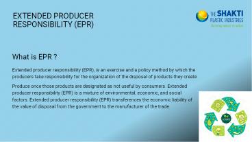 EPR Registration for waste management and Recycling presentation | free ...