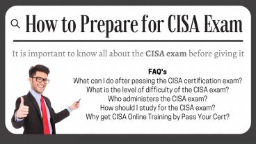 PPT – Prepare for the CISA Exam and Exam Tips PowerPoint presentation ...