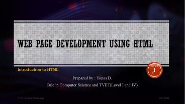 PPT – HTML tutorial PowerPoint presentation | free to download - id ...