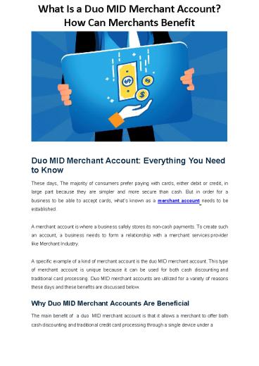What Is a Duo MID Merchant Account? How Can Merchants Benefit ...