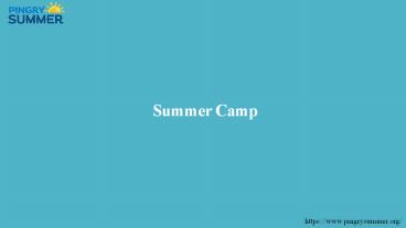 Summer Camp presentation | free to download