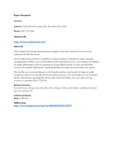 Repass Reception presentation | free to download