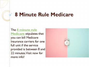 PPT – Hair Loss NewsMedicare 8 Minute Rule PowerPoint presentation ...