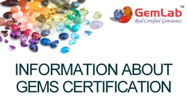 Information about Gems Certification presentation | free to download