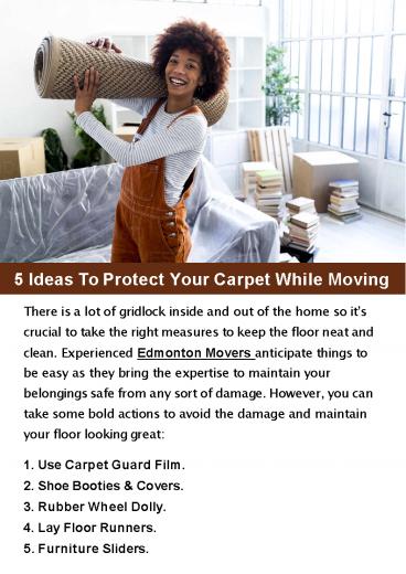 PPT – 5 Ideas To Protect Your Carpet While Moving PowerPoint ...