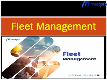 Fleet Management presentation | free to download
