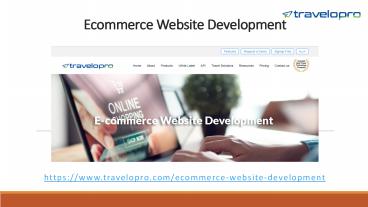PPT – Ecommerce Website Development PowerPoint presentation | free to ...
