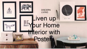 Liven up your home interior with posters presentation | free to download