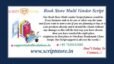 PPT – BOOK STORE MULTI VENDOR SHOPPING SCRIPT - WEBSITE SCRIPTS PowerPoint presentation | free ...