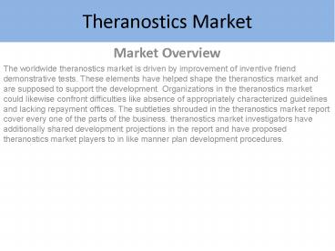 PPT – Theranostics Market Research Report PowerPoint presentation ...