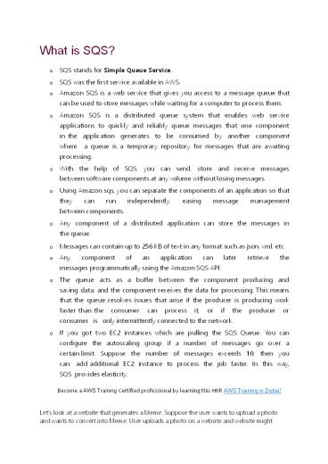 What is SQS | SQS Queue Types presentation | free to download