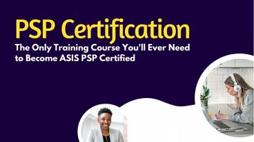 PPT – PSP Certification - The Only Training Course You'll Ever Need to ...