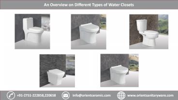 An Overview on Different Types of Water Closets presentation | free to ...