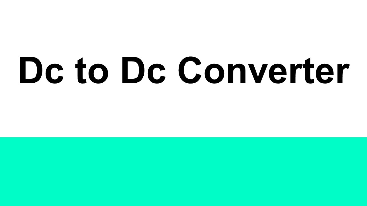 PPT – Dc to Dc Converter PowerPoint presentation | free to download ...