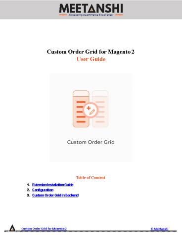 PPT – Magento 2 Custom Order Grid PowerPoint presentation | free to download - id: 94e15e-MmFlN