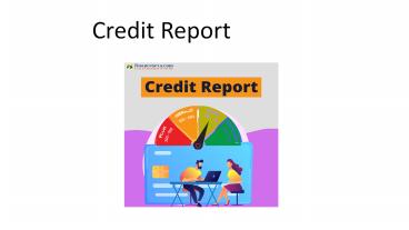 Credit Report presentation | free to download