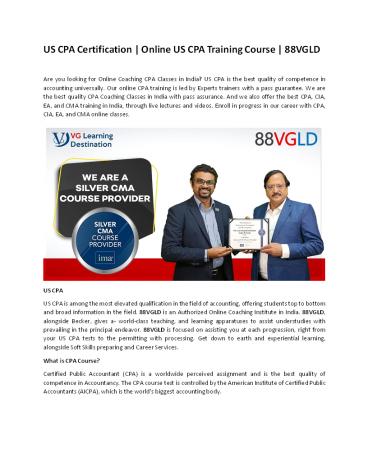 CPA Certification | Online CPA Training Course | 88vgld presentation ...