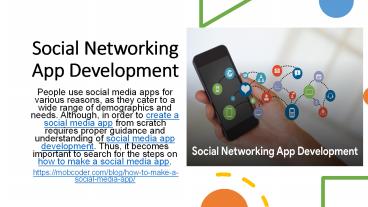 Social networking app development presentation | free to download