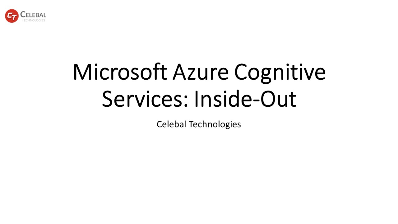 Microsoft Cognitive Services Presentation Free To Download