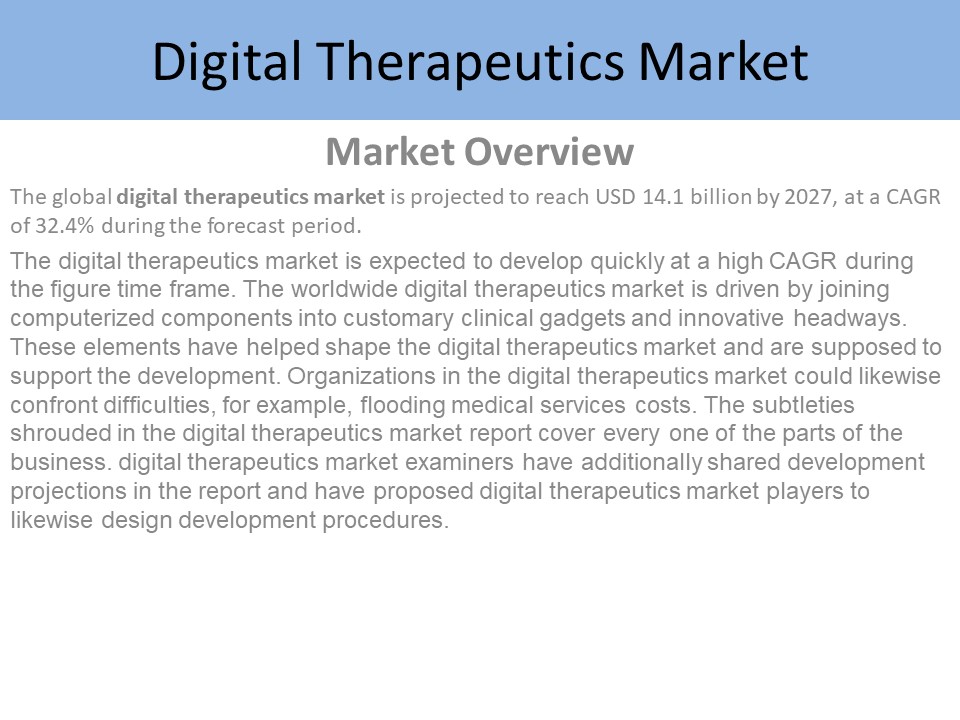 PPT – Digital Therapeutics Market PowerPoint presentation | free to download - id: 95047a-MThiY