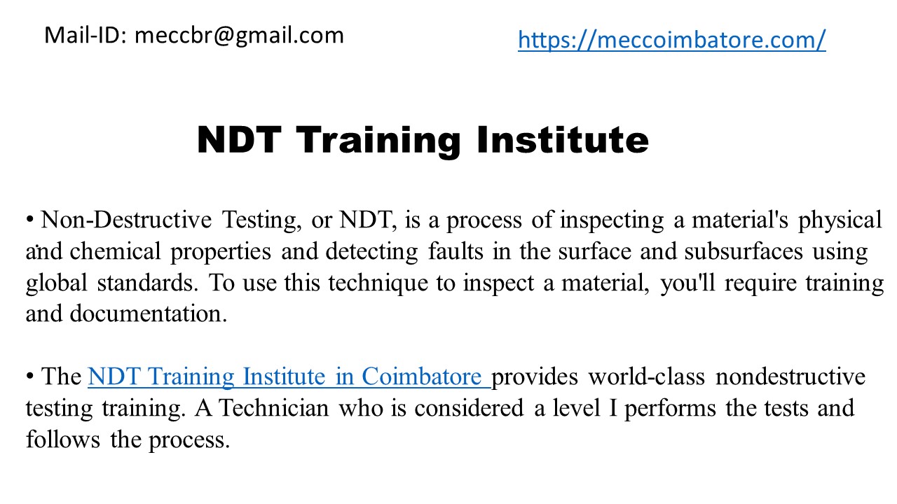 PPT – NDT Course Online In Coimbatore | NDT PowerPoint presentation | free to download - id ...