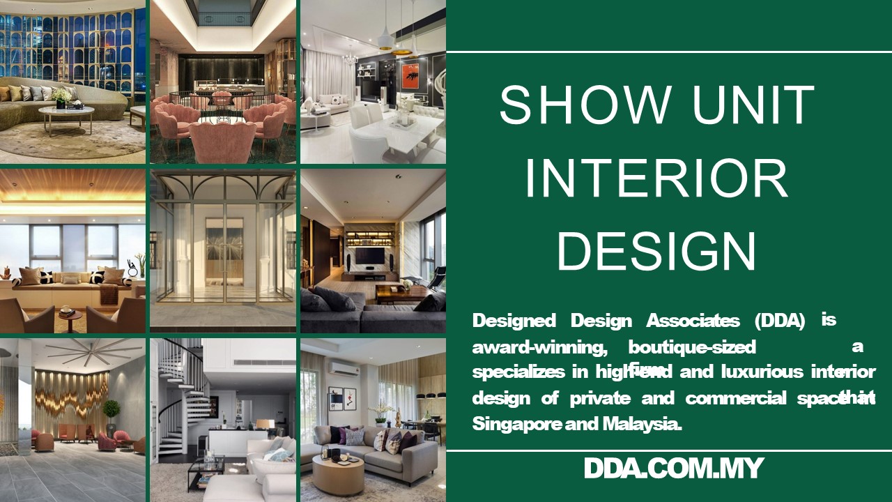 Show Unit Interior Design - DDA MY presentation | free to download