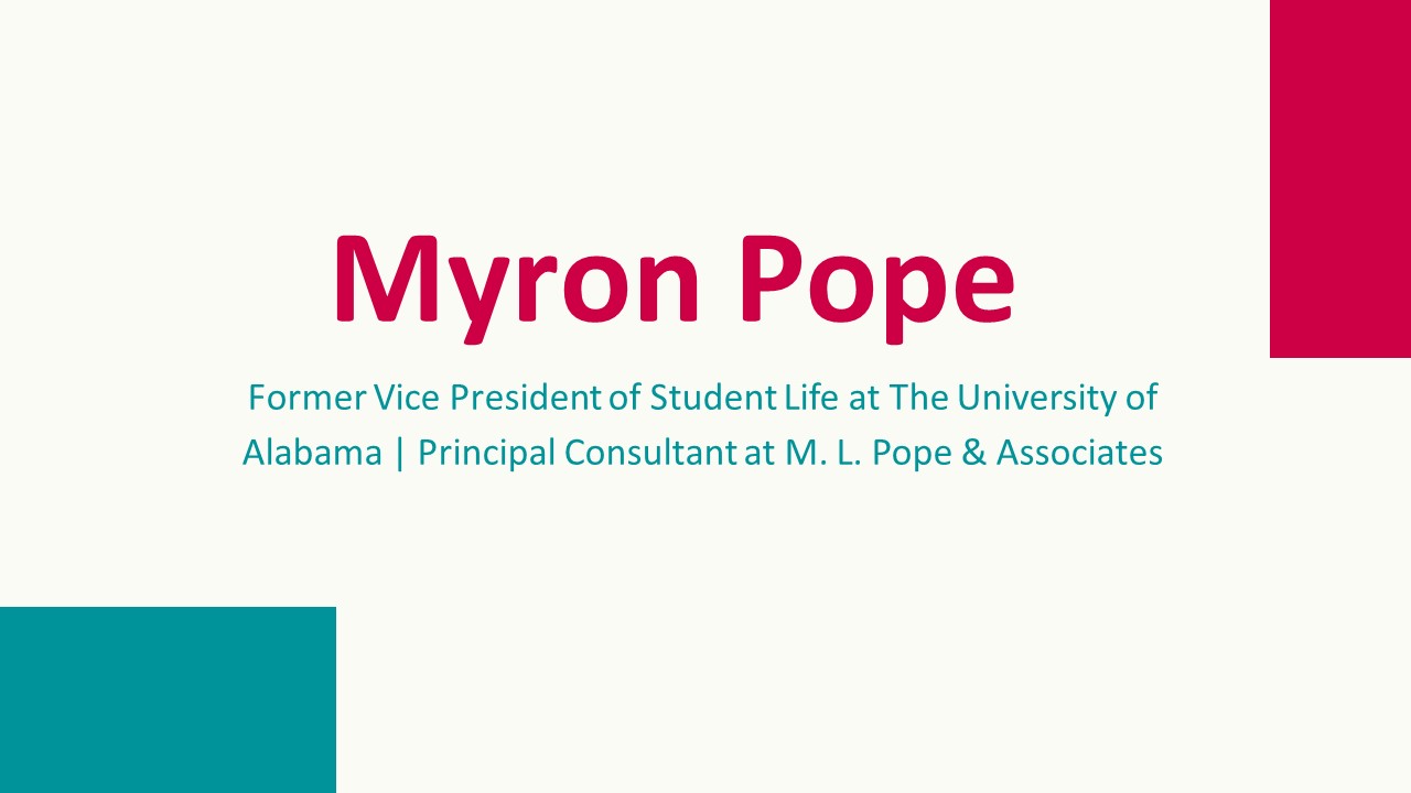 Myron Pope - A Goal-focused Professional - Tuscaloosa, AL presentation ...