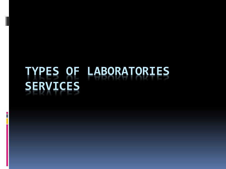Laboratories Services presentation | free to download