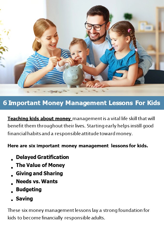 6 Important Money Management Lessons For Kids presentation | free to ...