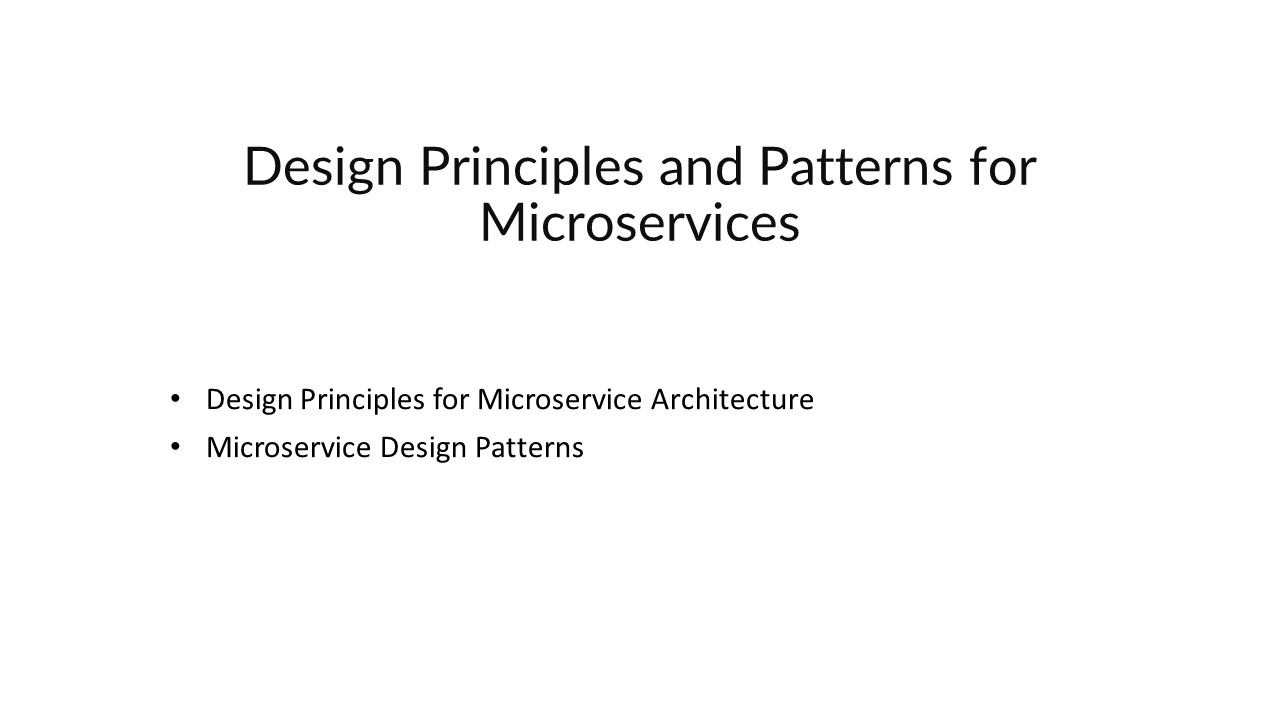 Microservice Design Pattern and Priniciples presentation | free to download