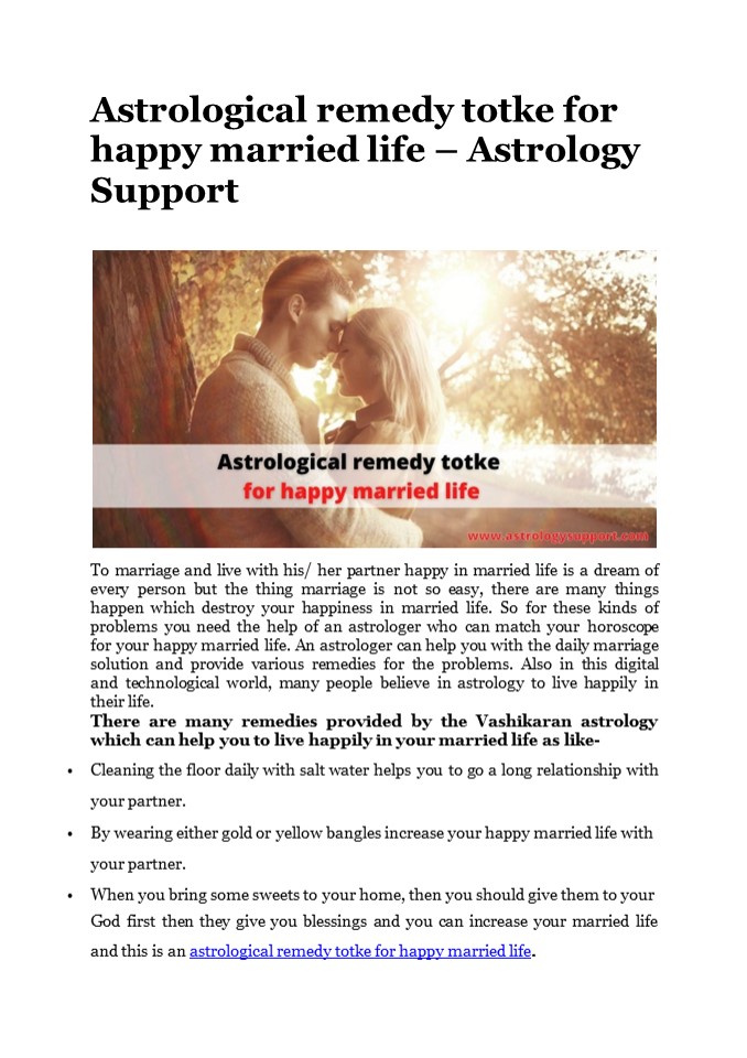 PPT – Astrological remedy totke for happy married life - Astrology ...