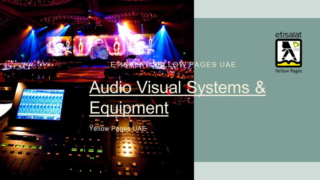 PPT – List of Audio Visual Systems & Equipment in UAE PowerPoint ...