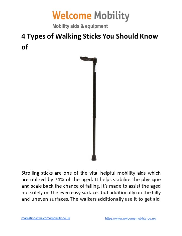 PPT – 4 Types of Walking Sticks You Should Know of (1) PowerPoint ...
