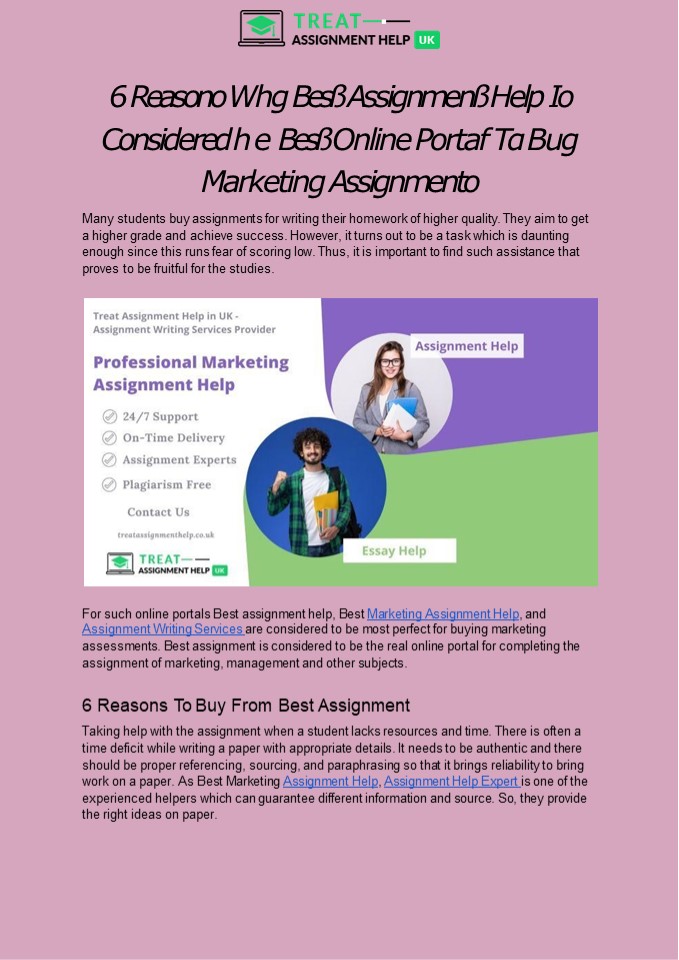 PPT – 6 Reasons Why Best Assignment Help Is Considered The Best Online ...