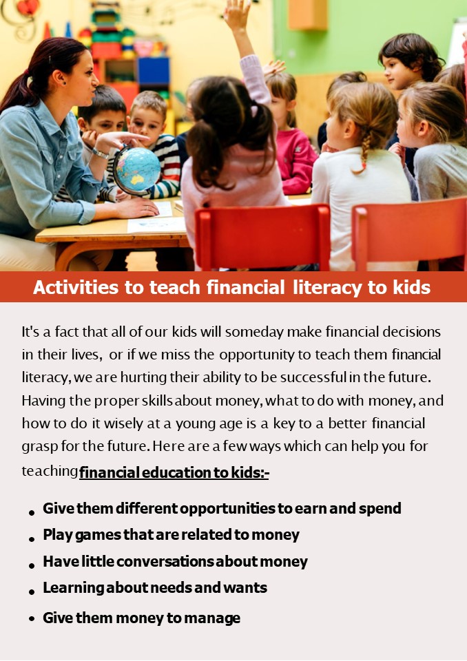 Activities to teach financial literacy to kids presentation | free to ...