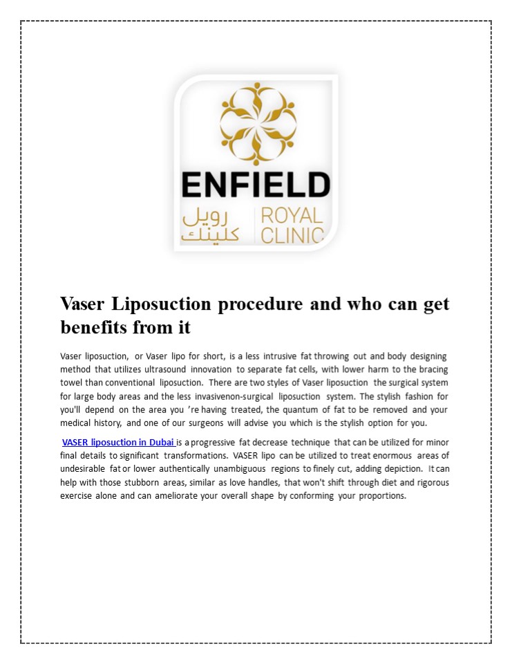 PPT – Vaser Liposuction procedure and who can get benefits from it ...