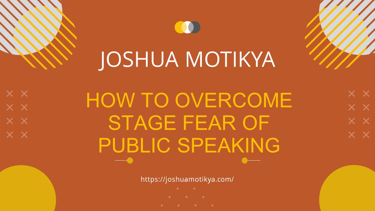 How to Overcome Stage Fear of Public Speaking presentation | free to ...
