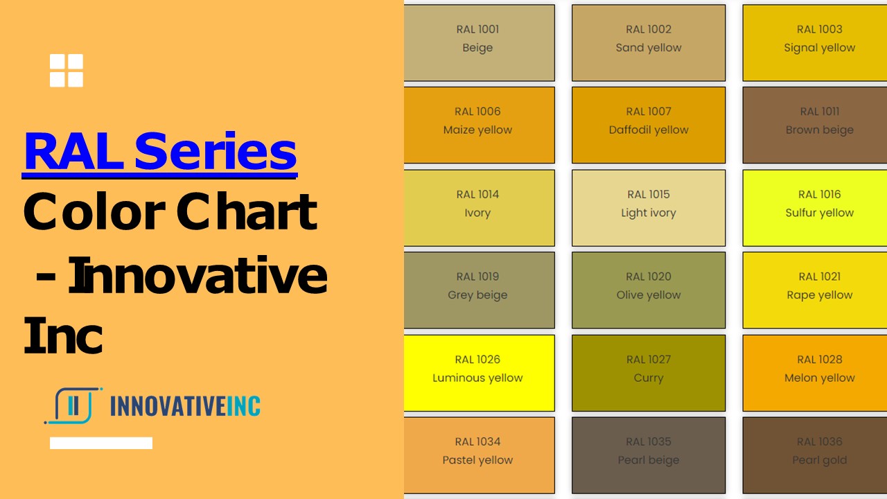 RAL Series Color Chart in India and USA. presentation | free to download