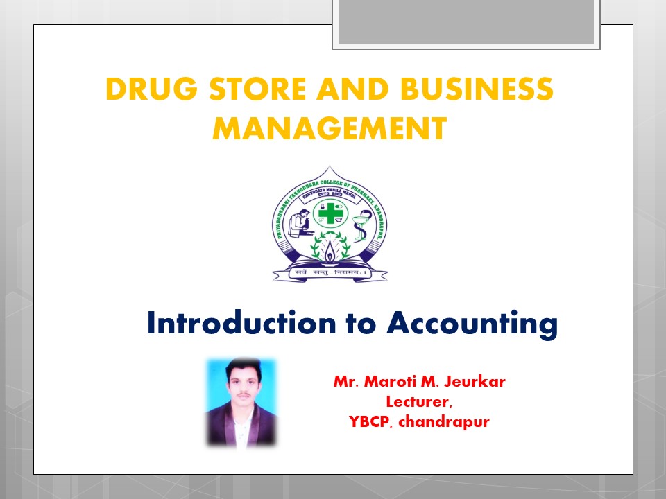 Introduction to Accounting presentation | free to download