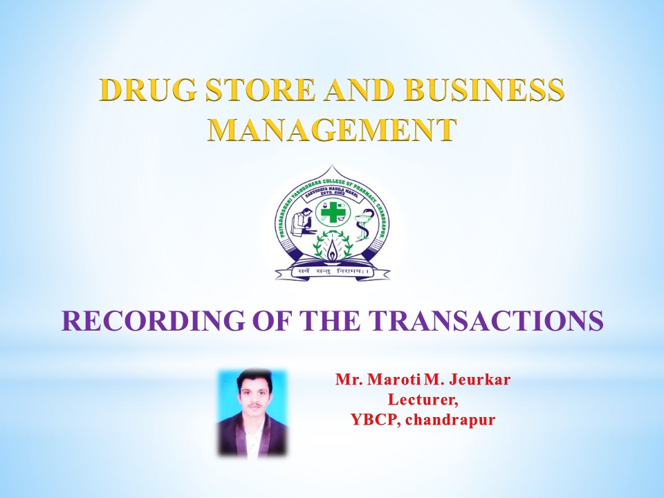 PPT – RECORDING OF THE TRANSACTIONS PowerPoint presentation | free to ...